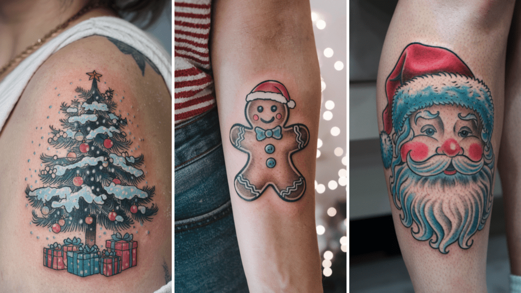 25 Christmas Tattoos That’ll Awaken Your Holiday Spirit - Love Bright